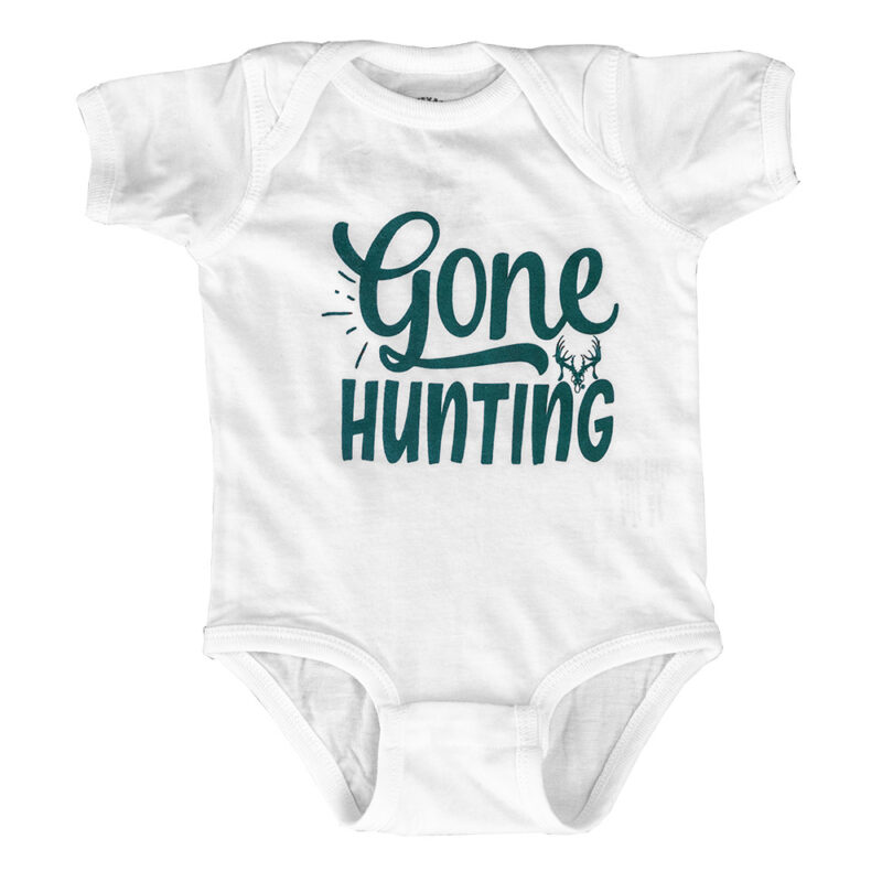 Infant Onesie White - Gone Hunting - Texas Trophy Hunters Association